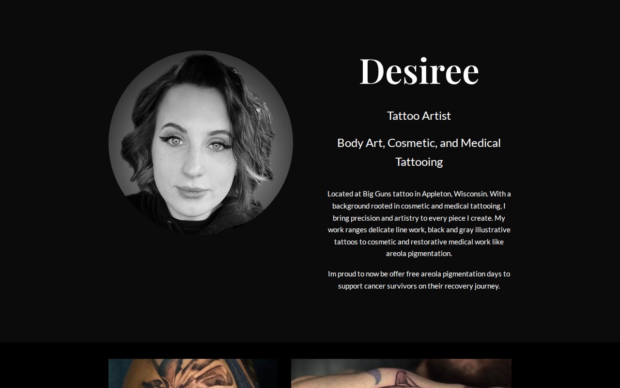Desiree - Delicate Black and Gray Tattoo Artist in Appleton WI